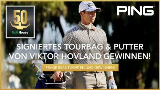 GolfHouse - 1 x signierte Tourbag (Golftasche) von PING | 1 x ...