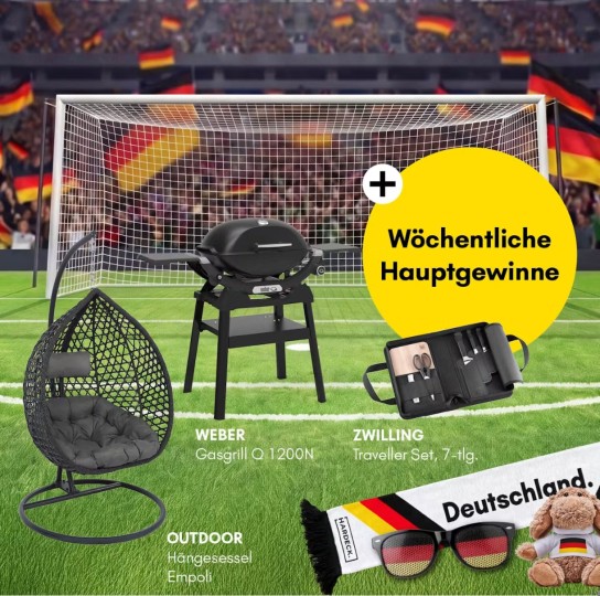 HARDECK - WEBER Gasgrill Q 1200N / Outdoor-Hängesessel Empoli ...