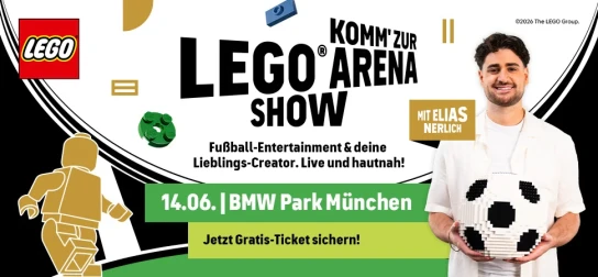 Radio Gong 96,3 - 1000 Tickets für die LEGO Arena-Show im BMW-Park ...