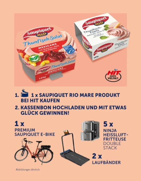 Saupiquet - 1x Premium Saupiquet E-Bike, 5x Ninja Heißluft-Fritöse ...